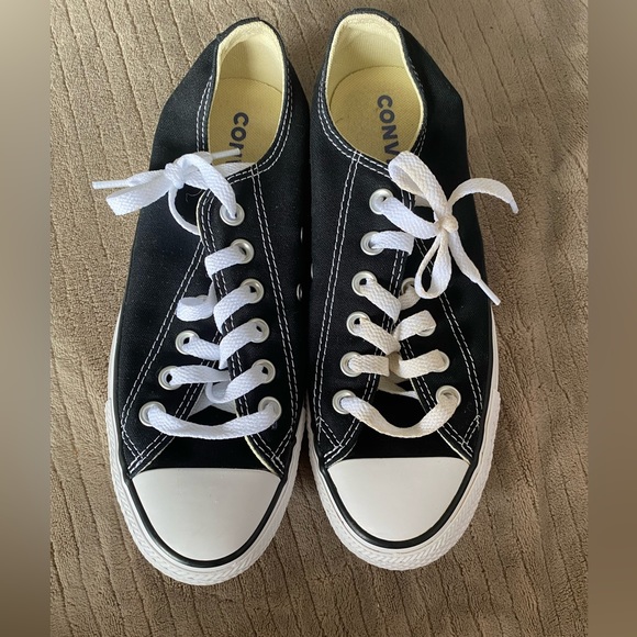 Converse | Shoes | Converse Low Rise Black Chuck Taylor All Star Size 7 ...